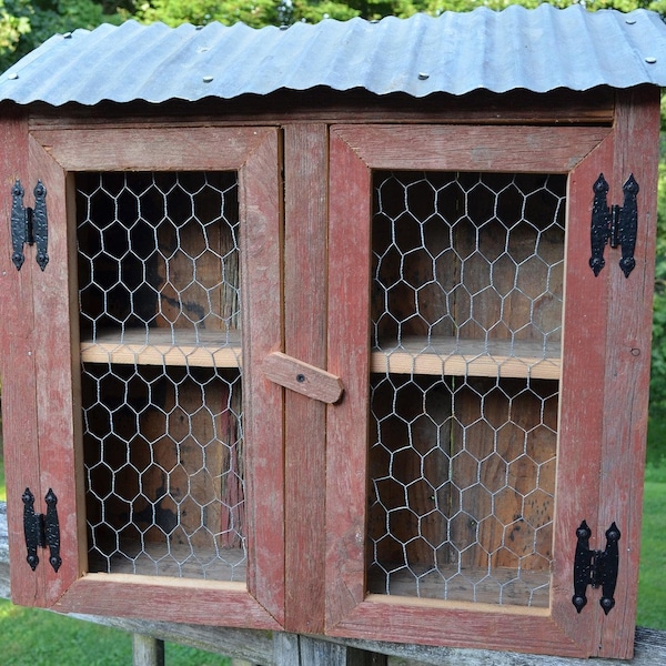 Chicken Wire Cabinet - Etsy