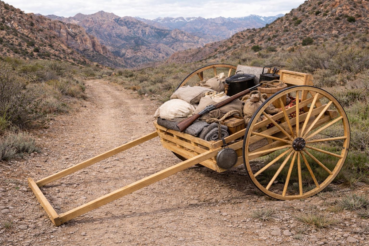 Mormon Pioneer Hand Cart Functional Re-enactment Treks With Roller ...