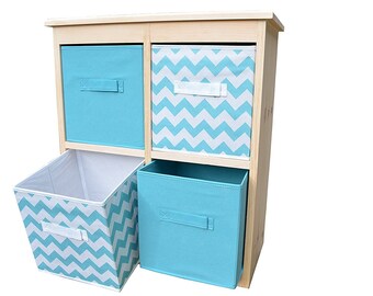 Unfinished Solid Pine Wood 2 Hole Cube Storage Organization | Etsy