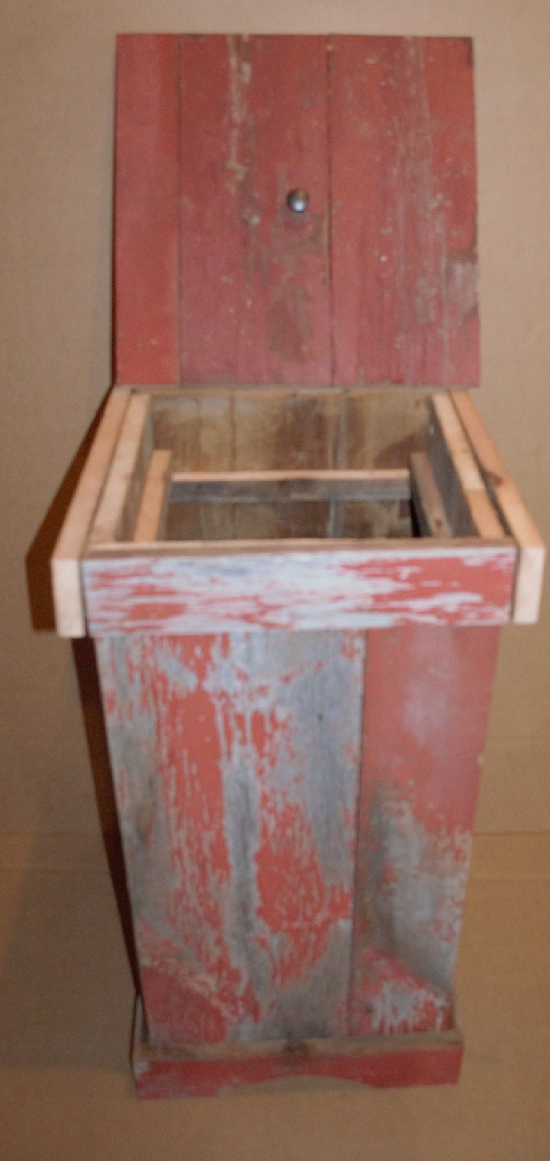 Amish Country Collectible Handmade Garbage Can With Lid | Etsy