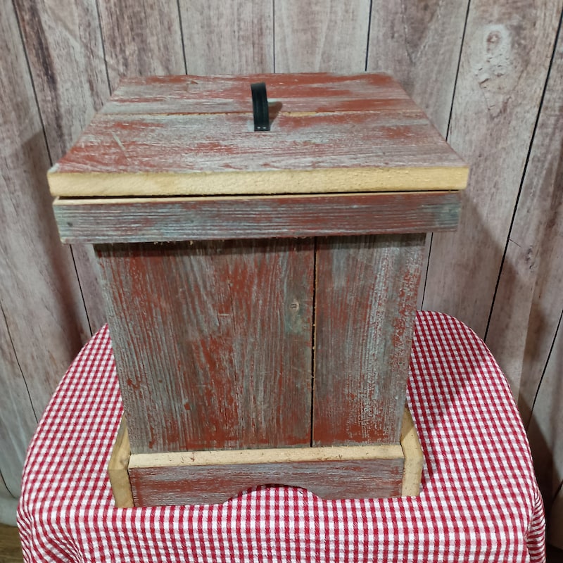 Primitive Garbage Bin - Etsy