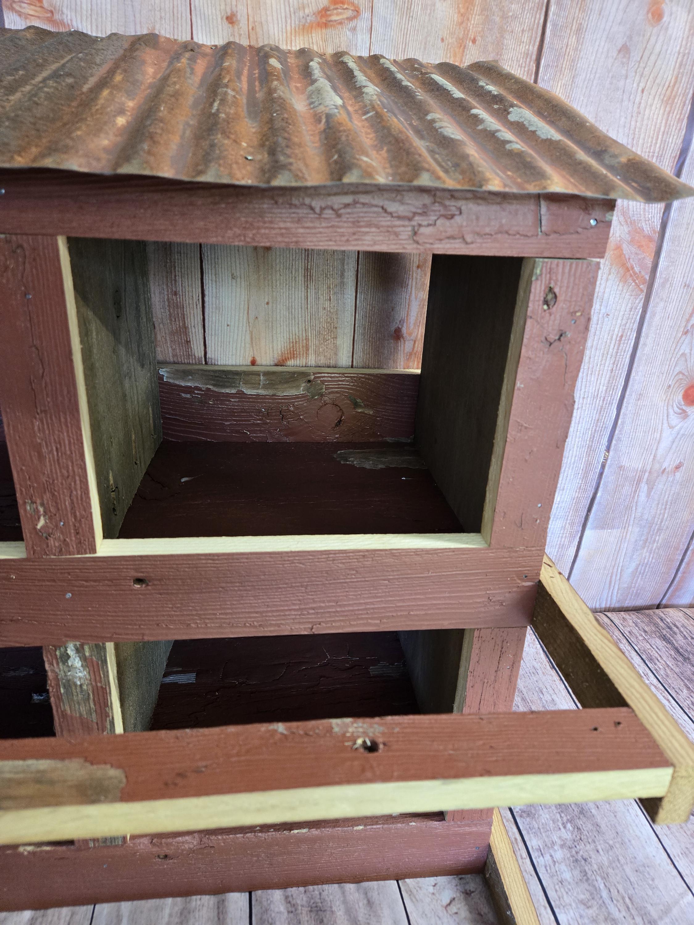 Large Functional Chicken Nesting Box Wall or Floor Mount Cabinet Made ...