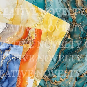 Marble Digital Paper, Digital Marble, Gold Marble Textures, Marble ...