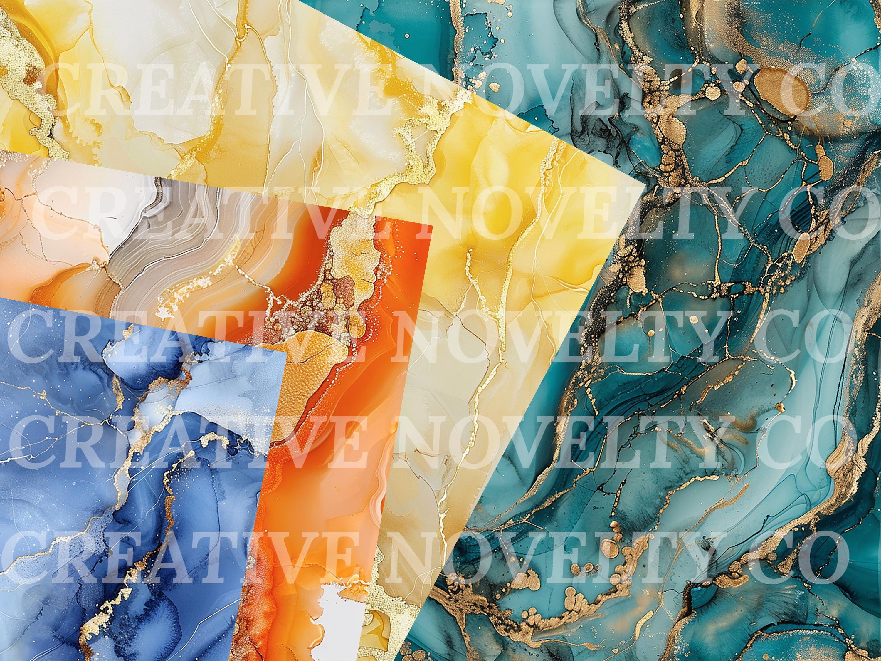 Marble Digital Paper, Digital Marble, Gold Marble Textures, Marble ...