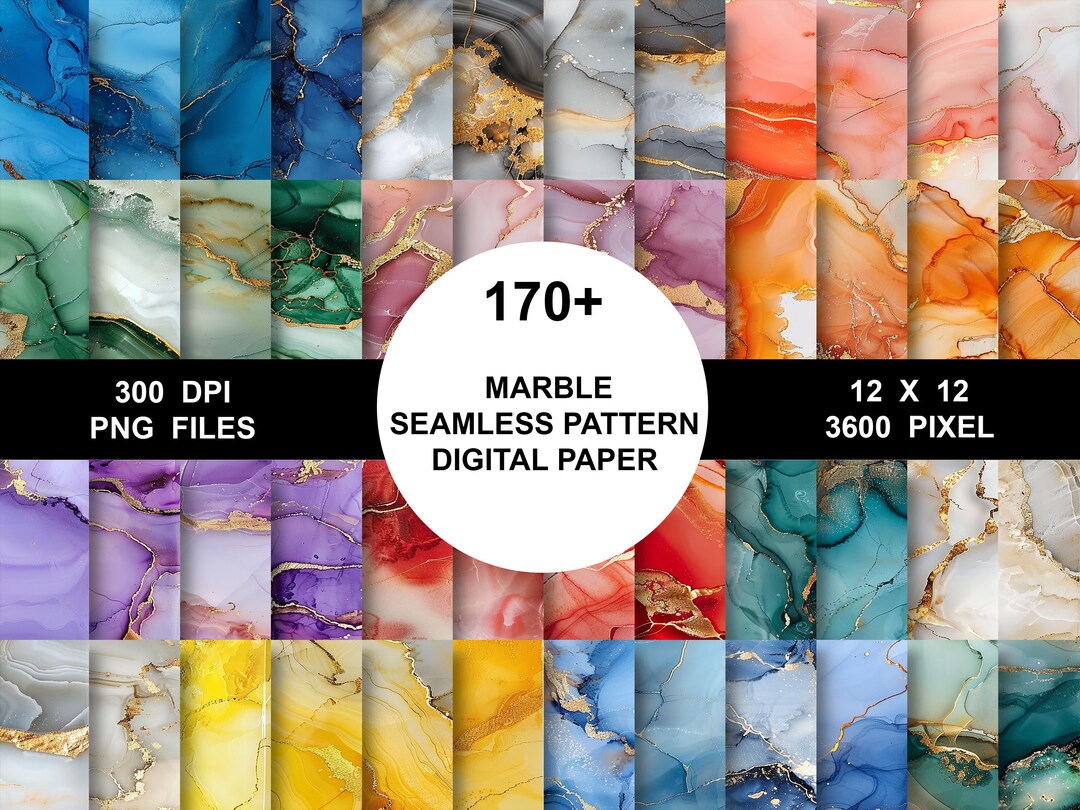Marble Digital Paper, Digital Marble, Gold Marble Textures, Marble ...