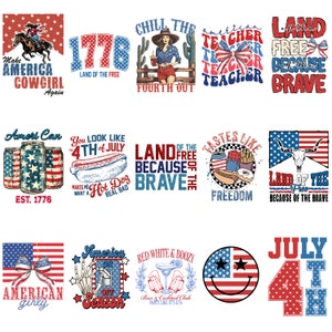 4th of July Clipart Bundle, Independence Day, 4th of July, Patriotic ...