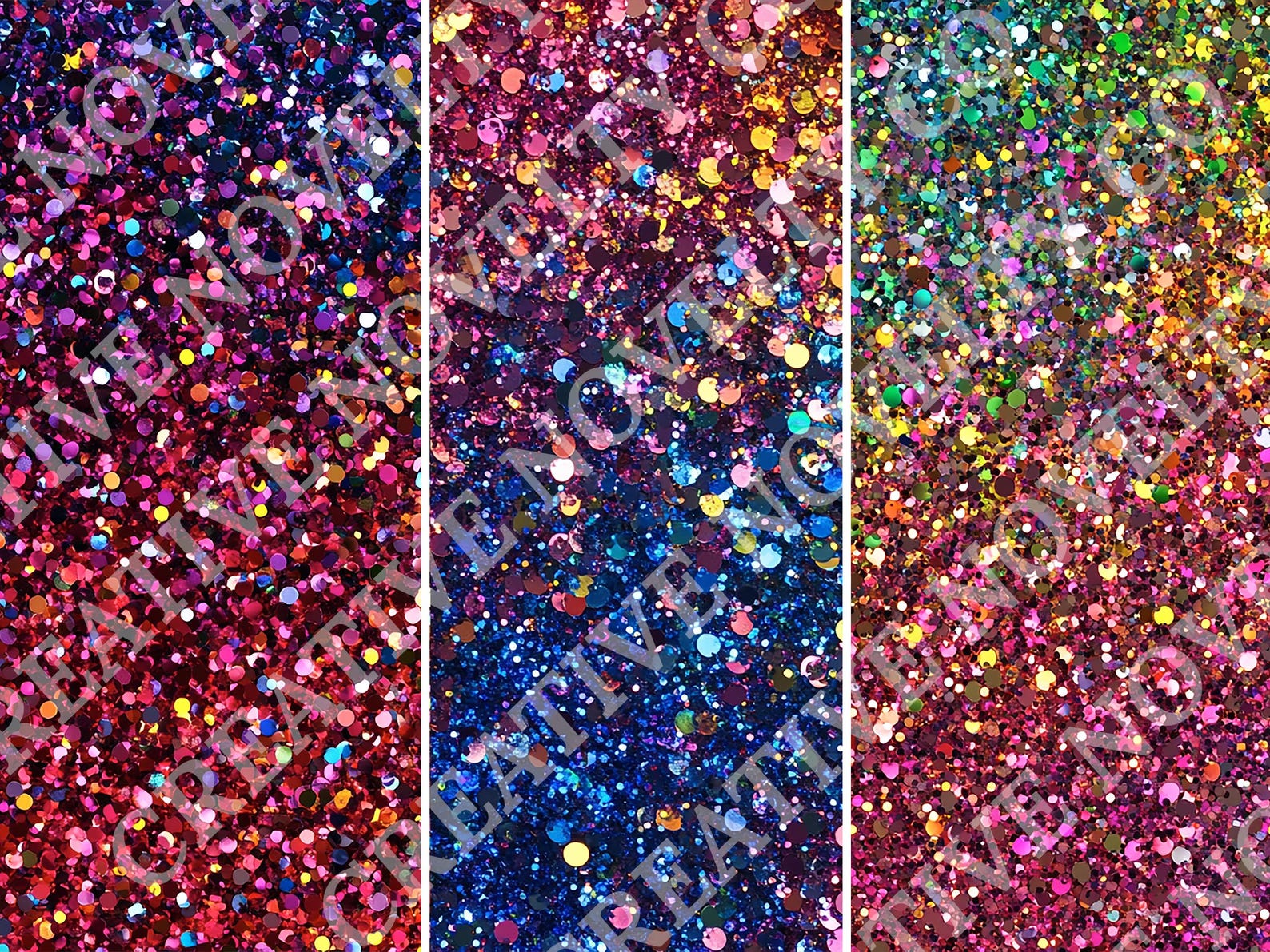 Rainbow Glitter Digital Papers, Digital Rainbow Glitter Patterns ...