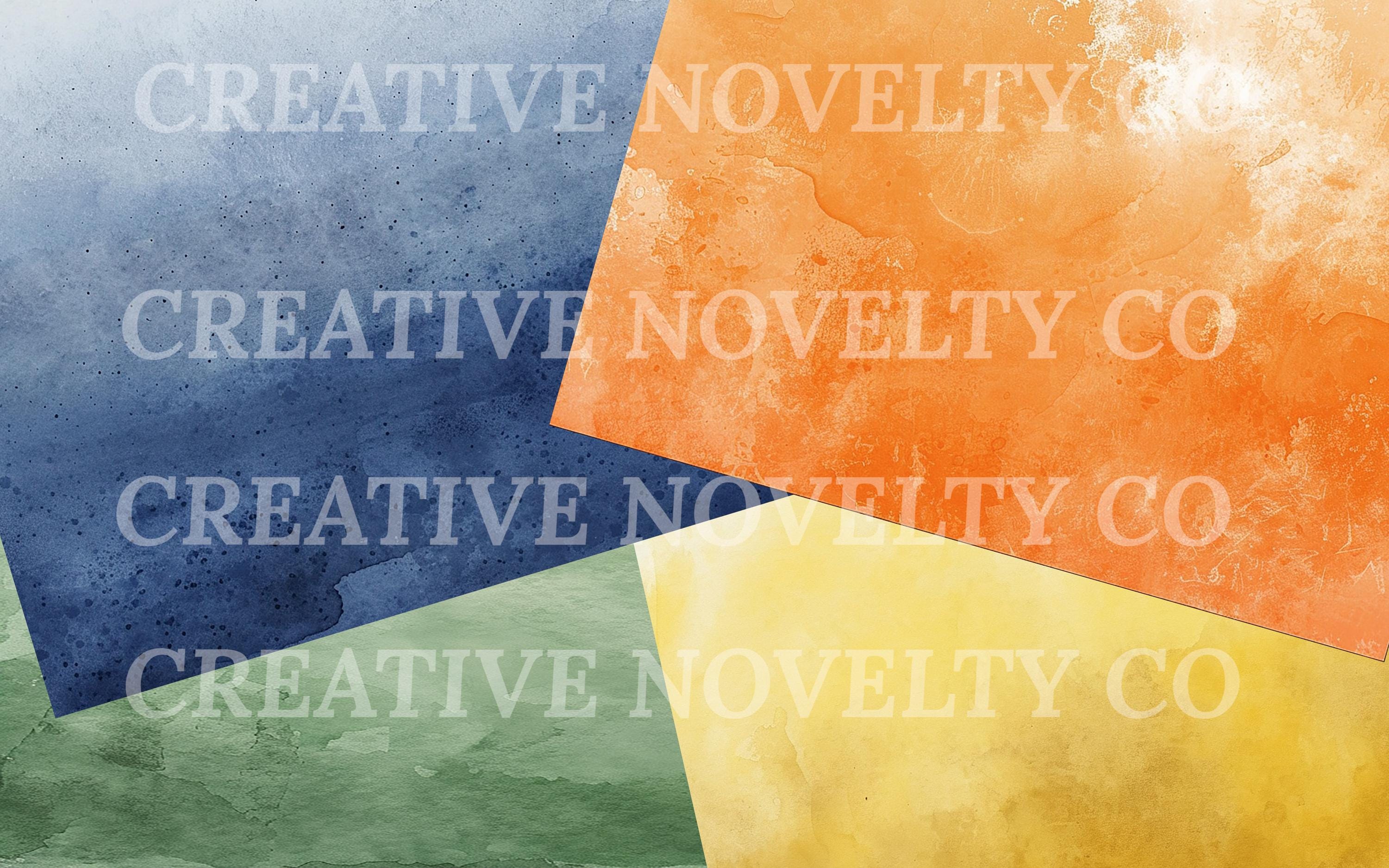 Ombre Watercolor Digital Paper, Rainbow Colors Gradient, Water Colour ...