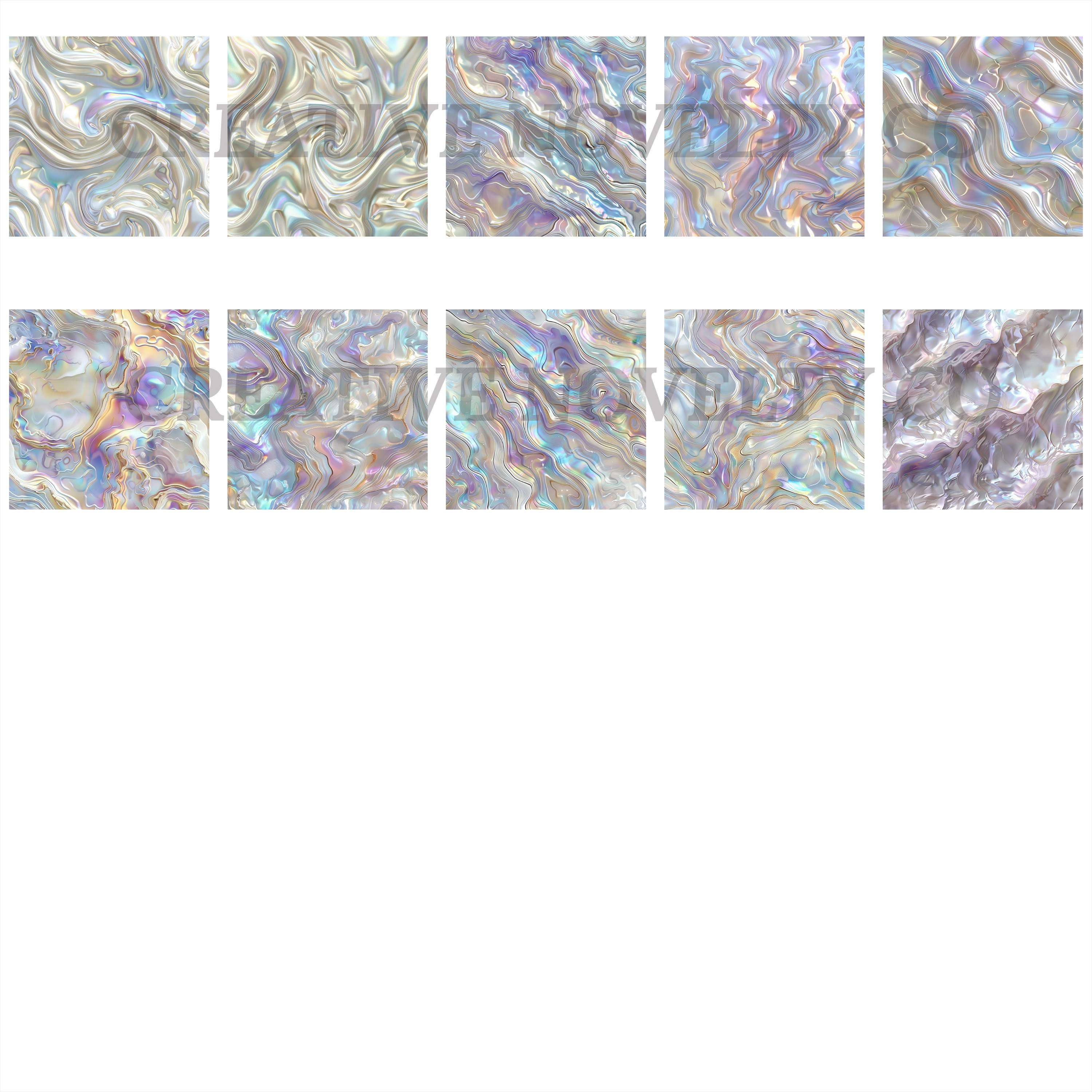 Iridescent Pearl Seamless Digital Paper, Digital Paper, Paper Patterns ...