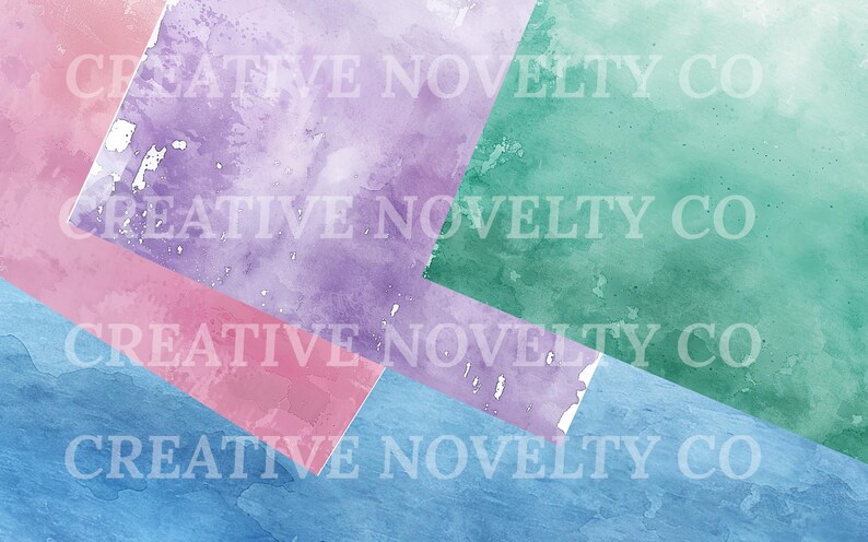 Ombre Watercolor Digital Paper, Rainbow Colors Gradient, Water Colour ...