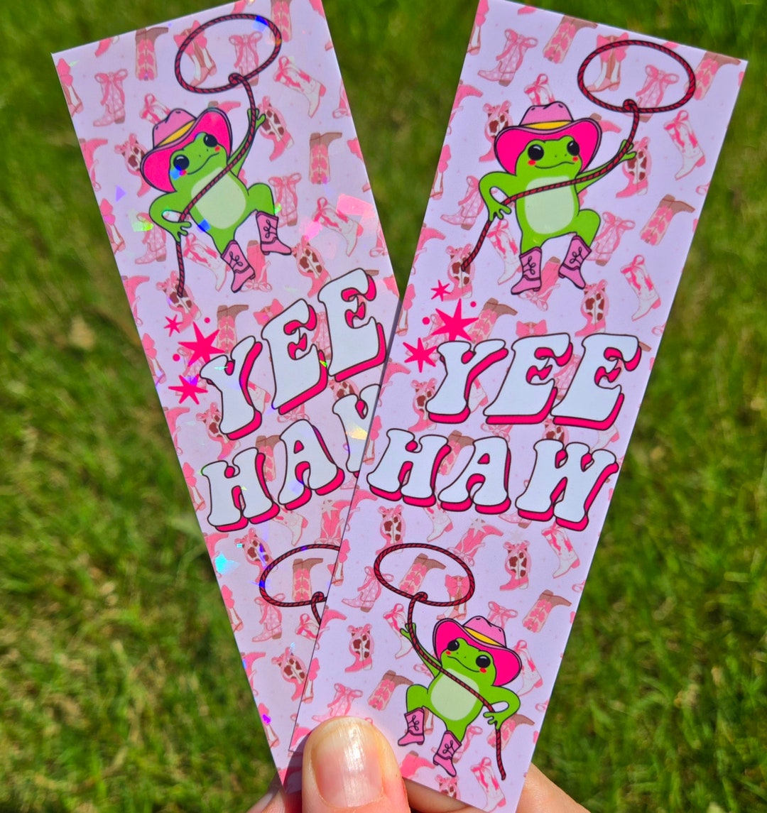 Yee-haw Cowgirl Frog Bookmark | Country Cowgirl Froggy Bookmark ...