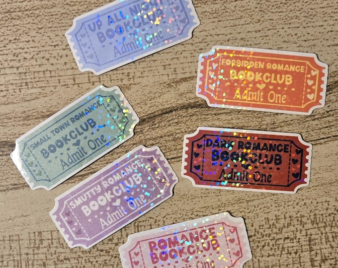 Ticket Cute Aesthetic Vinyl Sticker | Valentines Day Stickers, Kawaii ...