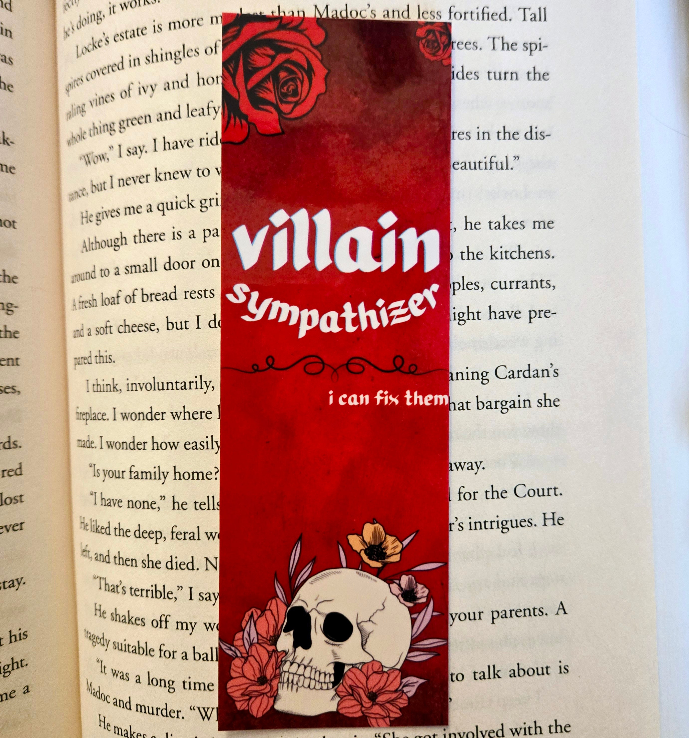 Villain Sympathizer Bookmark Bad Guys Lover, Villain Lovers, Bookmark ...