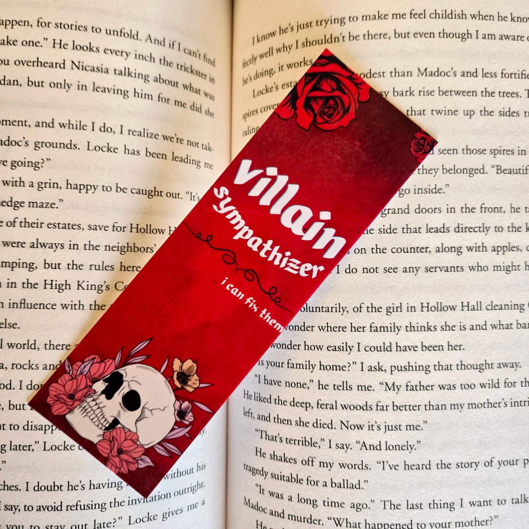 Villain Sympathizer Bookmark | Bad Guys Lover, Villain Lovers, Bookmark ...
