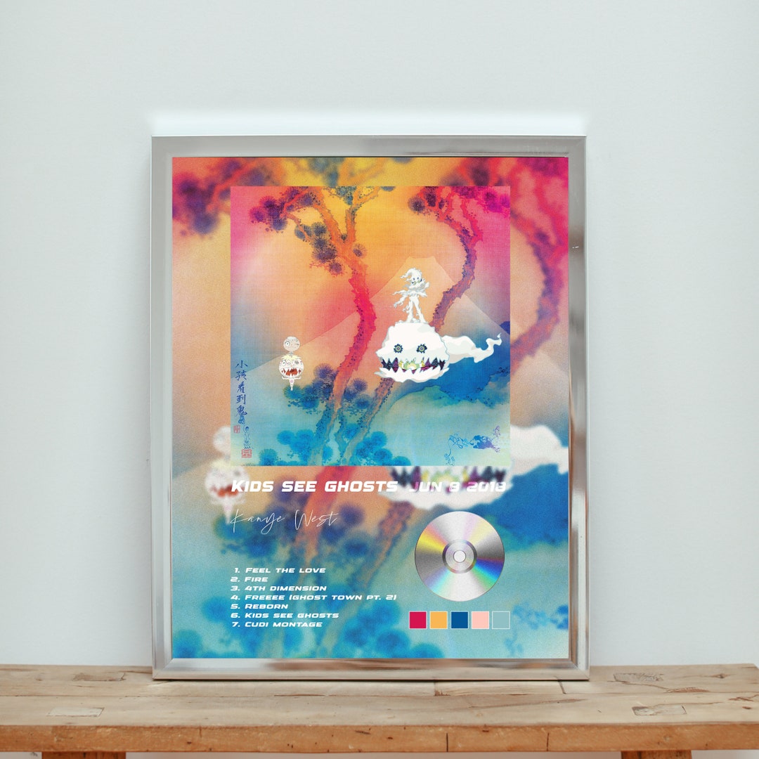 Kids See Ghosts Album Poster, Album Poster, Kanye West Poster, Album ...