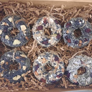 Miniature Birdseed Wreath Ornaments Bird Seed Bird Feeder Garden Decor ...