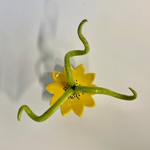 Whimsical Ceramic Ring Tree, Ring Holder, Ring Dish, Pretty Yellow ...