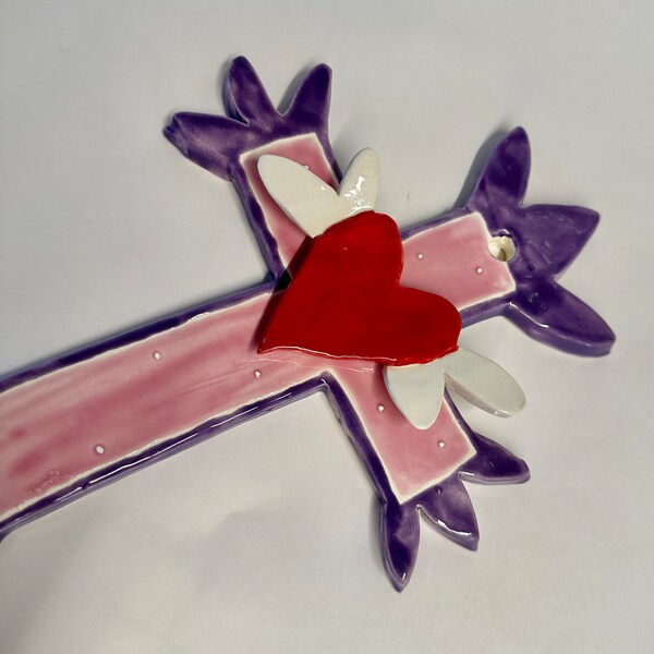 Ceramic Mexican Cross - Etsy