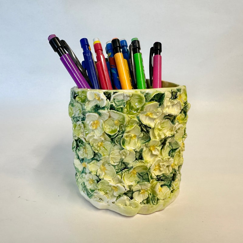 Ceramic Pencil Cup - Etsy
