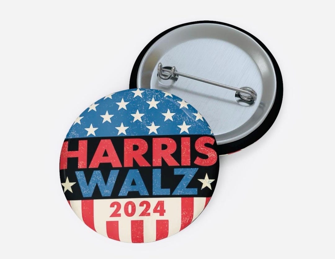 Harris Walz 2024 Buttons, Harris Walz, Kamala Harris, Tim Walz ...