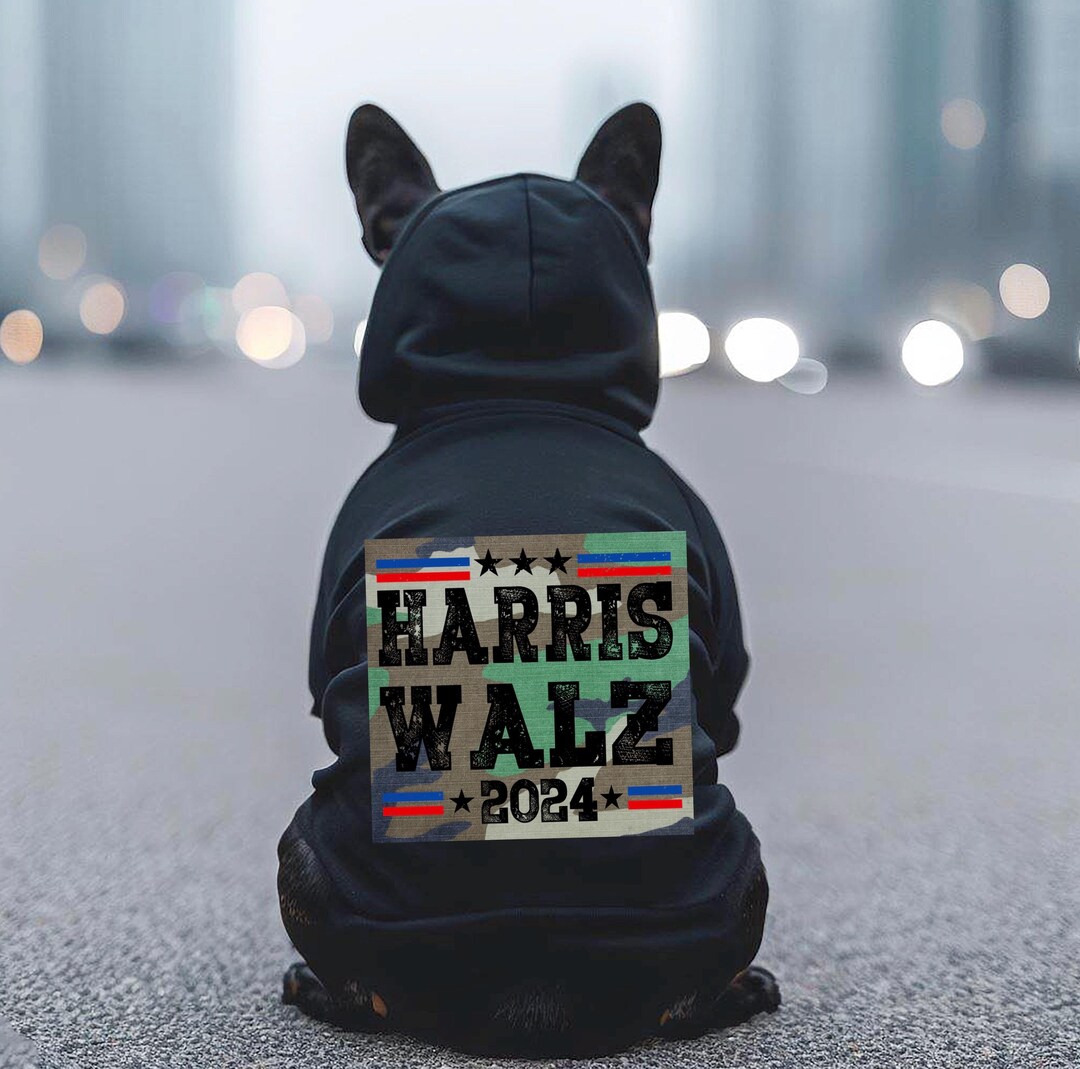 Harris Walz Dog Hoodie, Kamala Harris Dog Shirt, Tim Walz Dog ...
