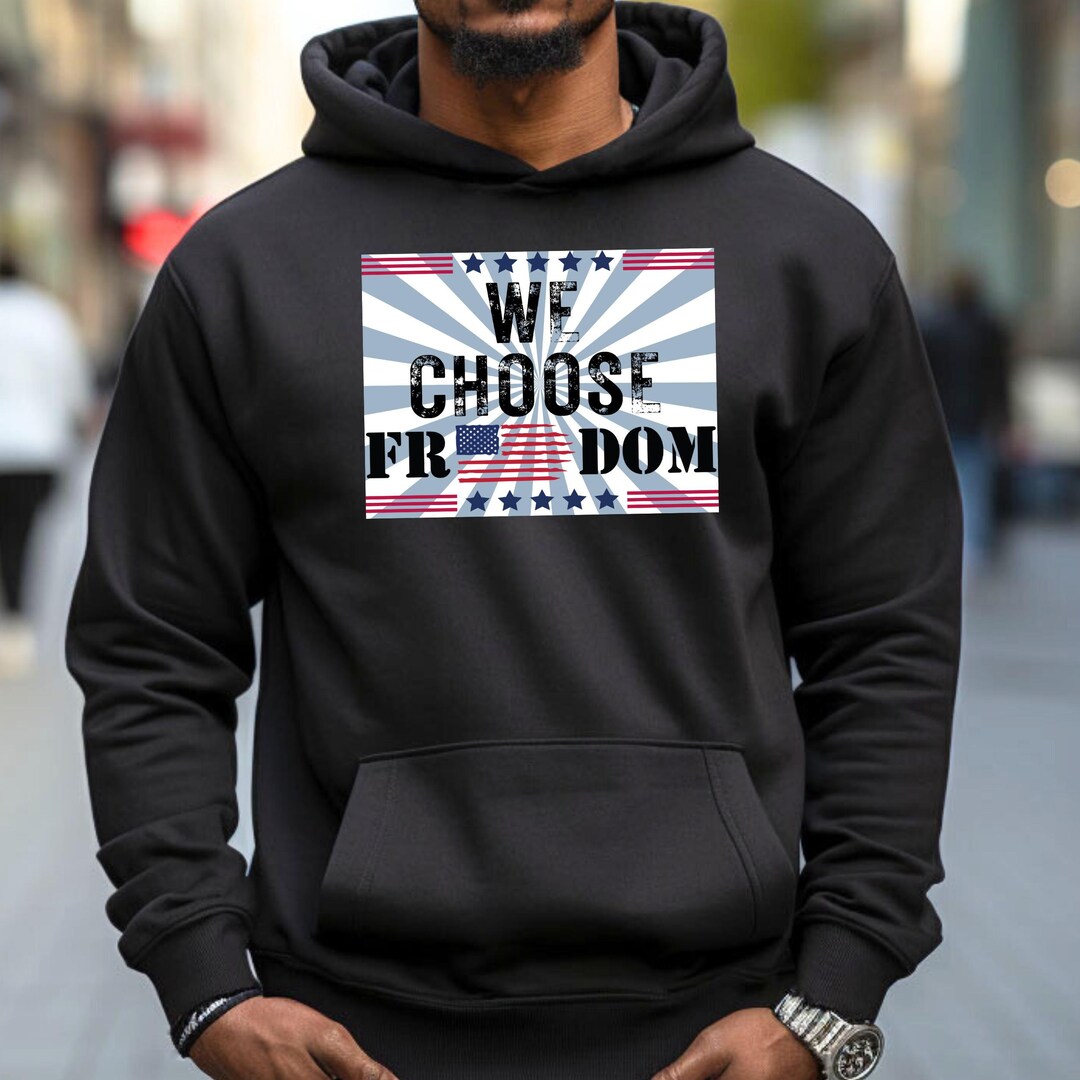 We Choose Freedom Resistance Hoodie, Kamala Harris, Save Democracy ...