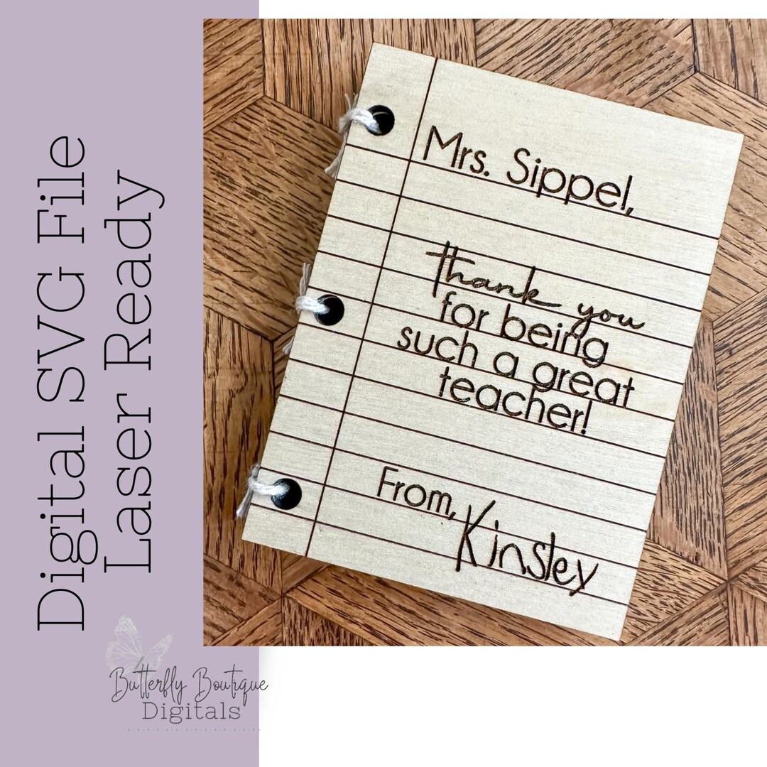 Teacher Notepad Gift Card Holder | Teacher Appreciation Gift ...