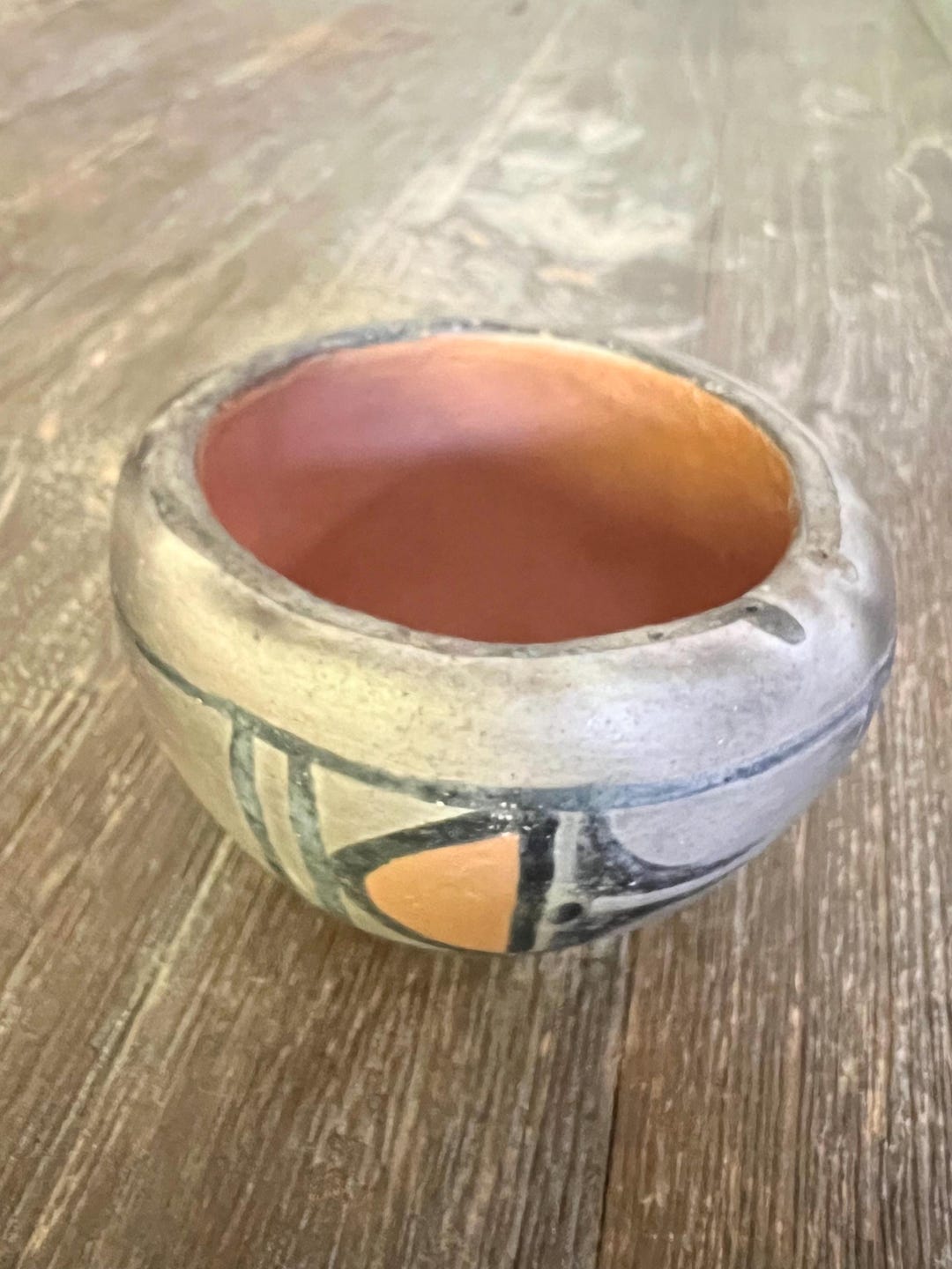 Vintage Pueblo Miniature Hand Painted Bowl - Etsy