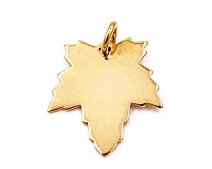 Vintage Elco 12K Yellow Gold Filled Maple Leaf Bracelet Charm - Etsy