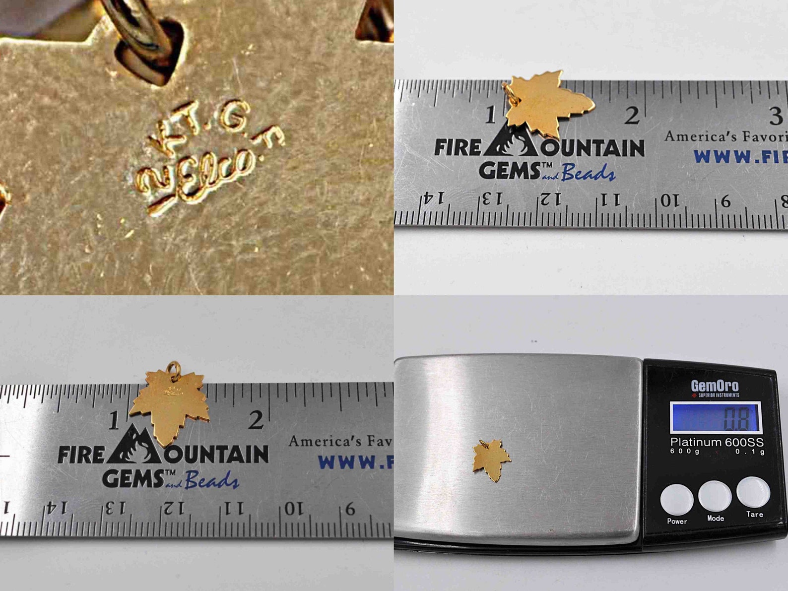 Vintage Elco 12K Yellow Gold Filled Maple Leaf Bracelet Charm - Etsy