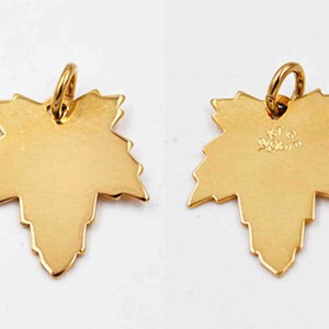 Vintage Elco 12K Yellow Gold Filled Maple Leaf Bracelet Charm - Etsy