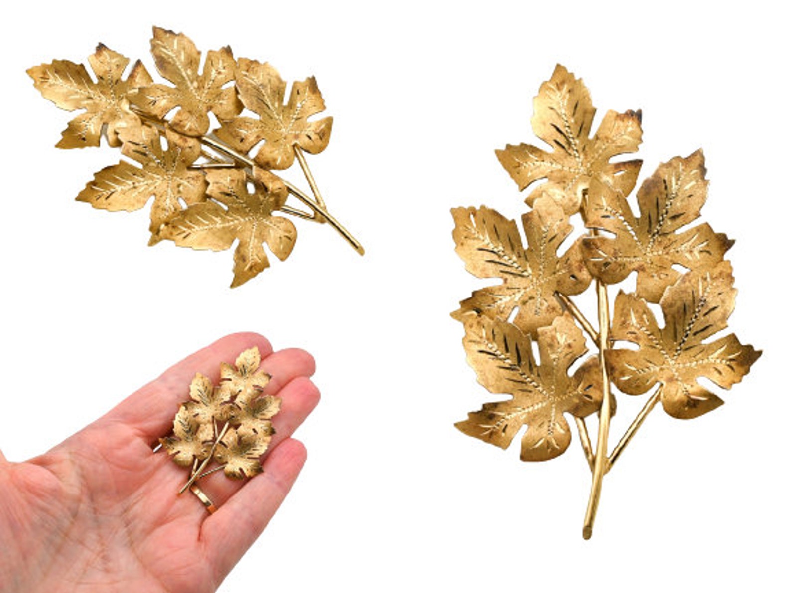 Vintage Charles Reis Co. 12K Yellow Gold Filled Maple Leaf - Etsy