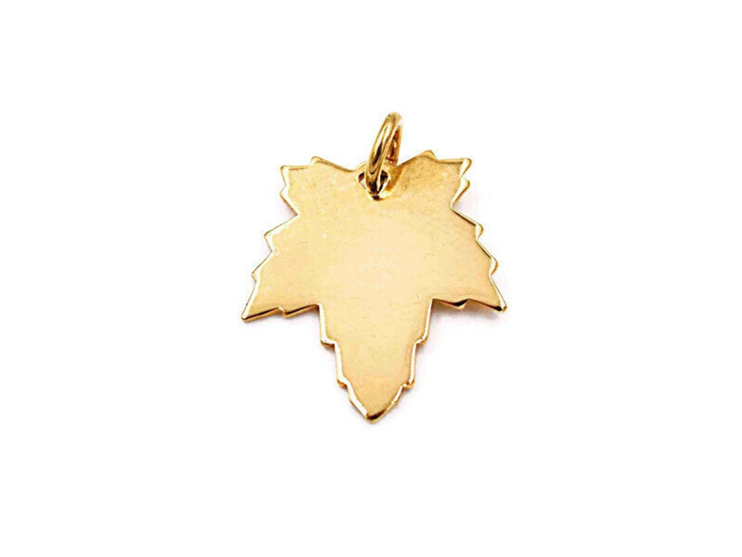 Vintage Elco 12K Yellow Gold Filled Maple Leaf Bracelet Charm - Etsy