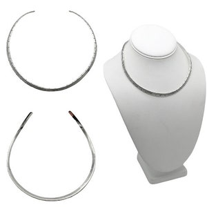 Vintage Mexico Sterling Silver Fluted Rigid Collar Torc Necklace ...