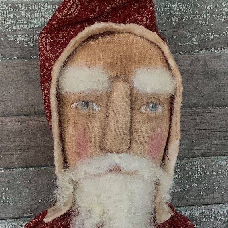 Folk Art Santa - Etsy