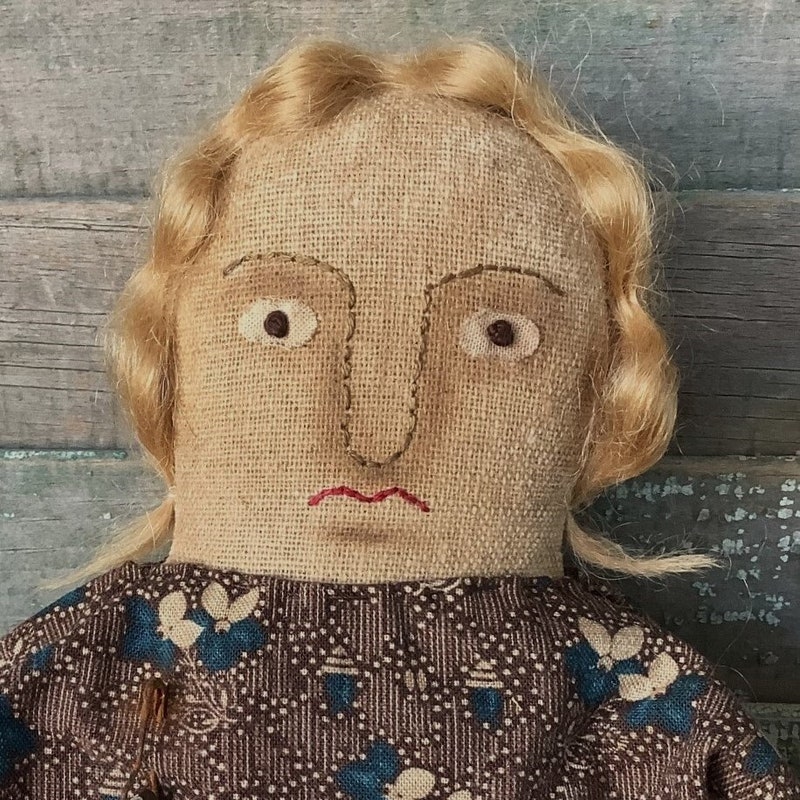 Primitive Rag Doll - Etsy