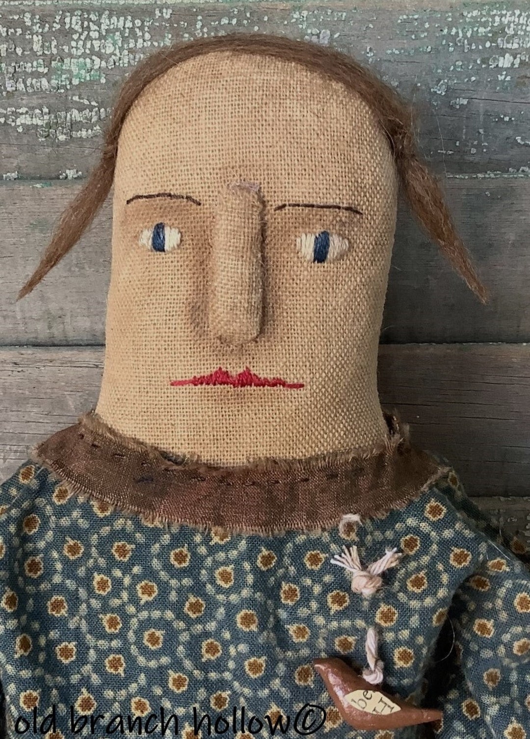 Primitive Handmade Folk Art Rag Doll - Etsy