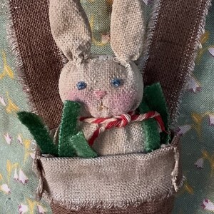 Primitive Handmade Bunny Rabbit Doll Folk Art - Etsy