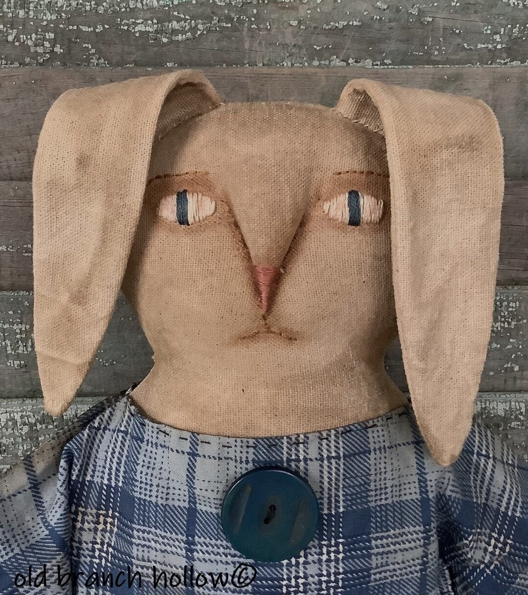 Primitive Folk Art Bunny Rabbit Doll - Etsy