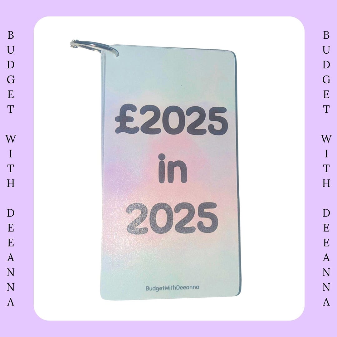 2,025 Pounds in 2025 Savings Challenge Booklet | Cash Stuffing | Fun ...