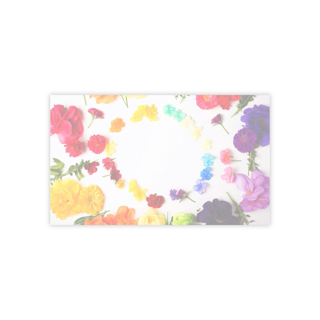 Rainbow Floral Border Post-it® Note Pads, Sticky Note, Post-it Note ...