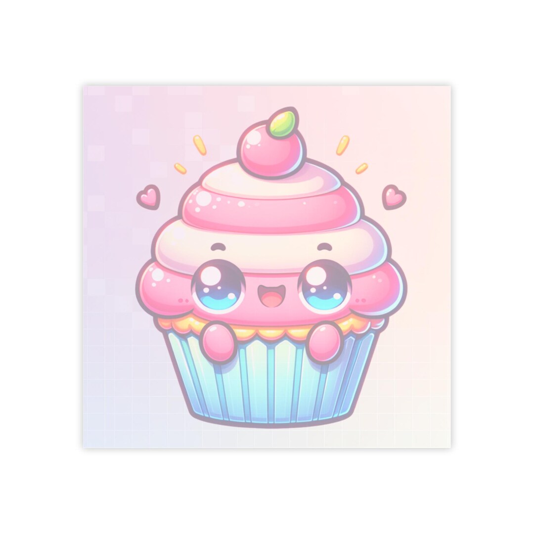 Kawaii Cupcake Post-it® Note , Sticky Note, Teacher Office Supplies - Etsy