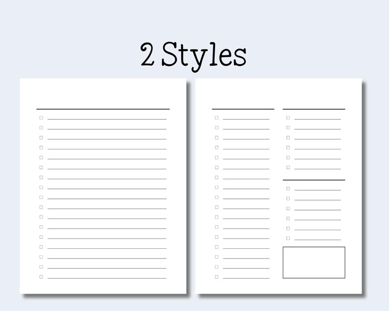 Printable Checklist, Blank Checklist, Minimalist to Do List, Simple ...