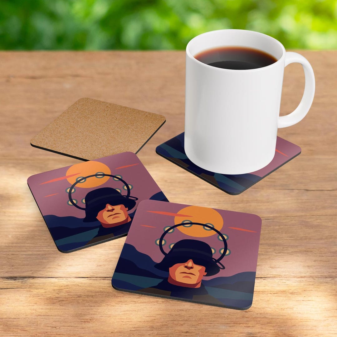 Liam Gallagher Coaster 4 Piece Set: Oasis Band Merch, Britpop Music Fan ...