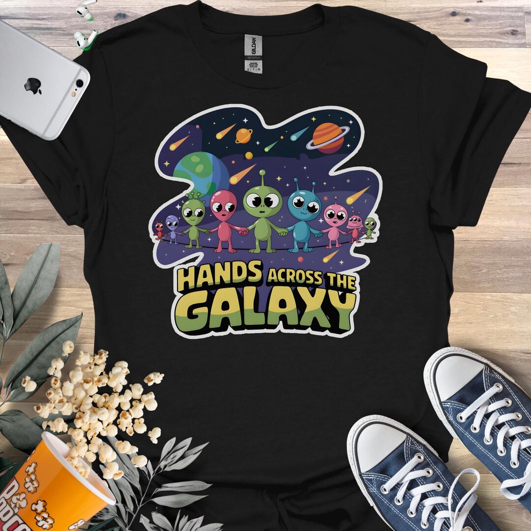 Aliens Galaxy Shirt, Cool Alien Tee, Space Ufo S T-shirt, Scifi Geek T ...
