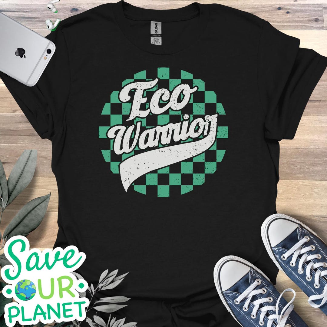 Eco Warrior Checkered Shirt, Climate Change Tee, Social Justice Tshirt ...