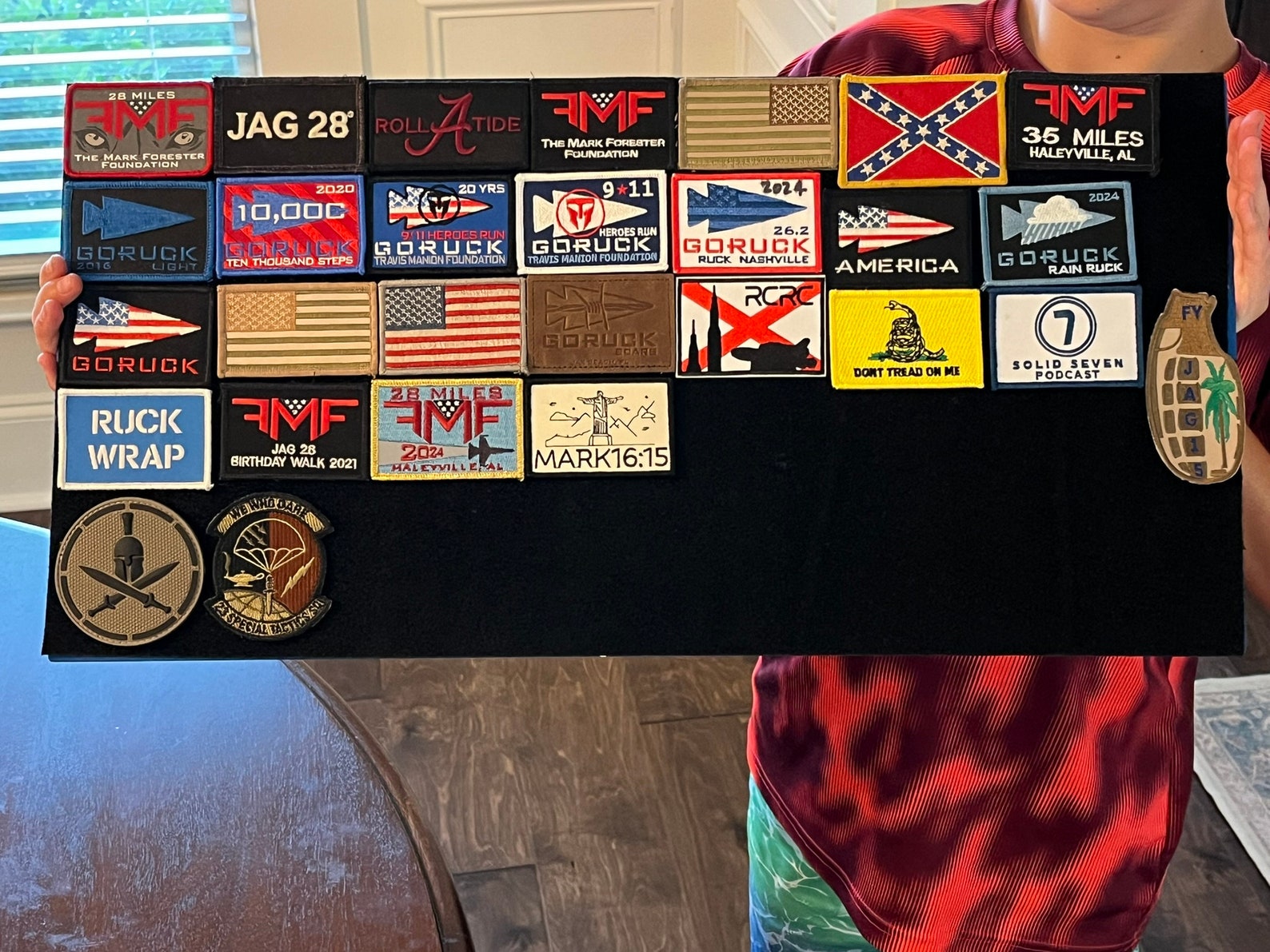 12 X 24 Velcro Patch Display Board for Military/tactical/unit/shoulder ...