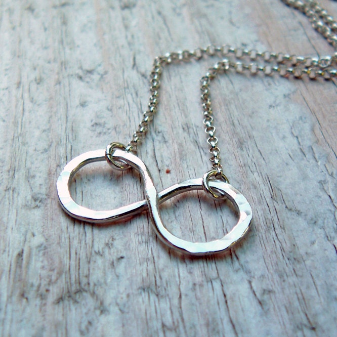 Silver Infinity Necklace | Sterling Silver | Figure 8 Necklace ...