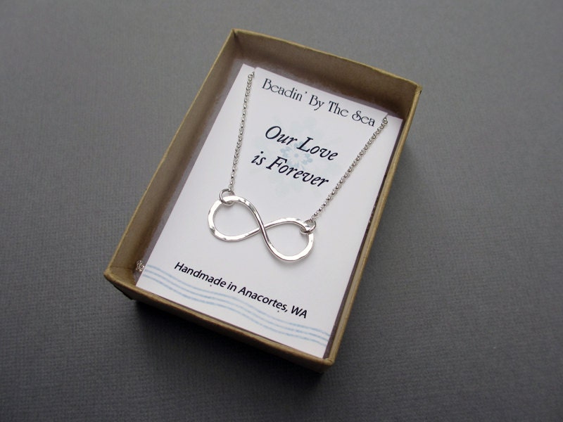 Silver Infinity Necklace | Sterling Silver | Figure 8 Necklace ...