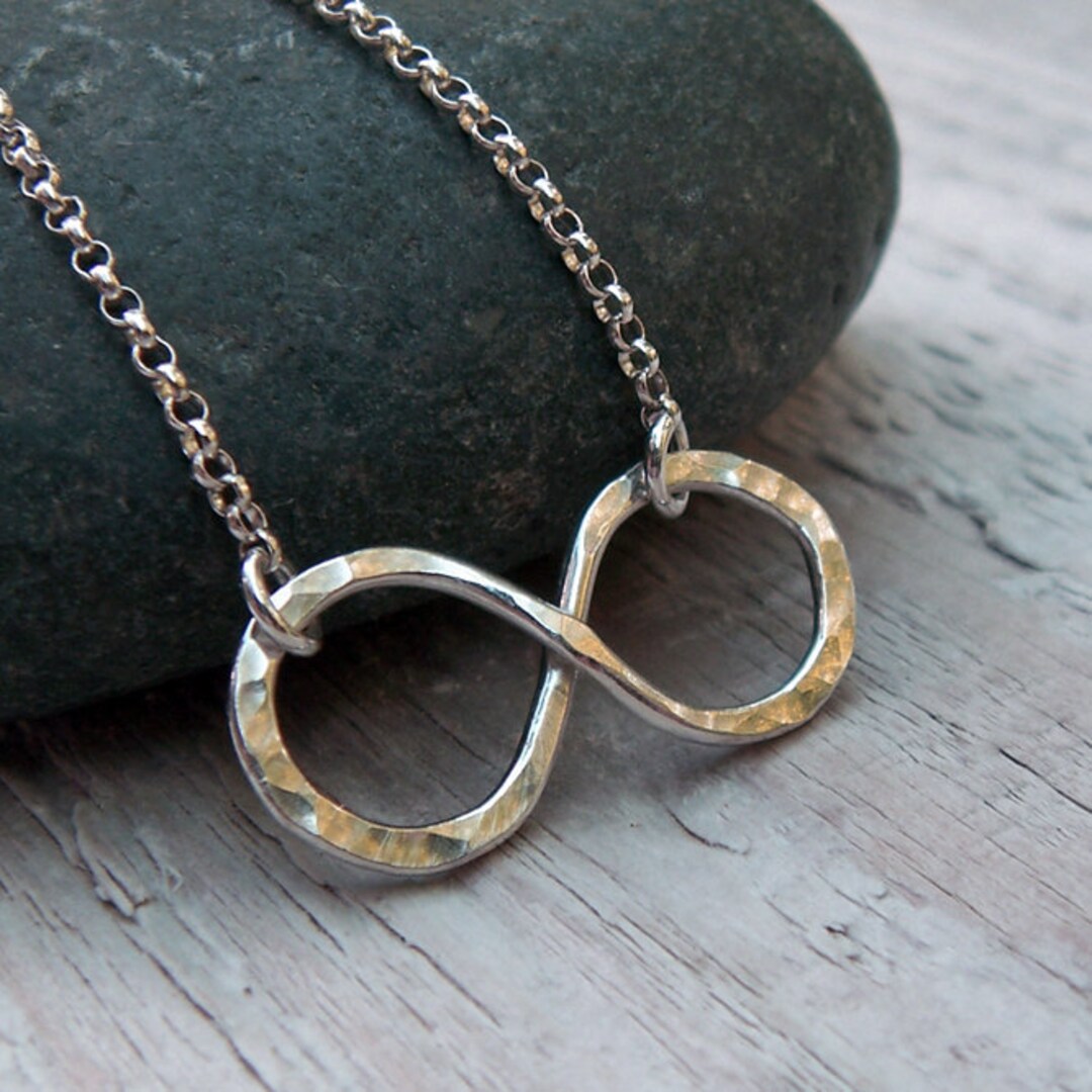 Silver Infinity Necklace | Sterling Silver | Figure 8 Necklace ...